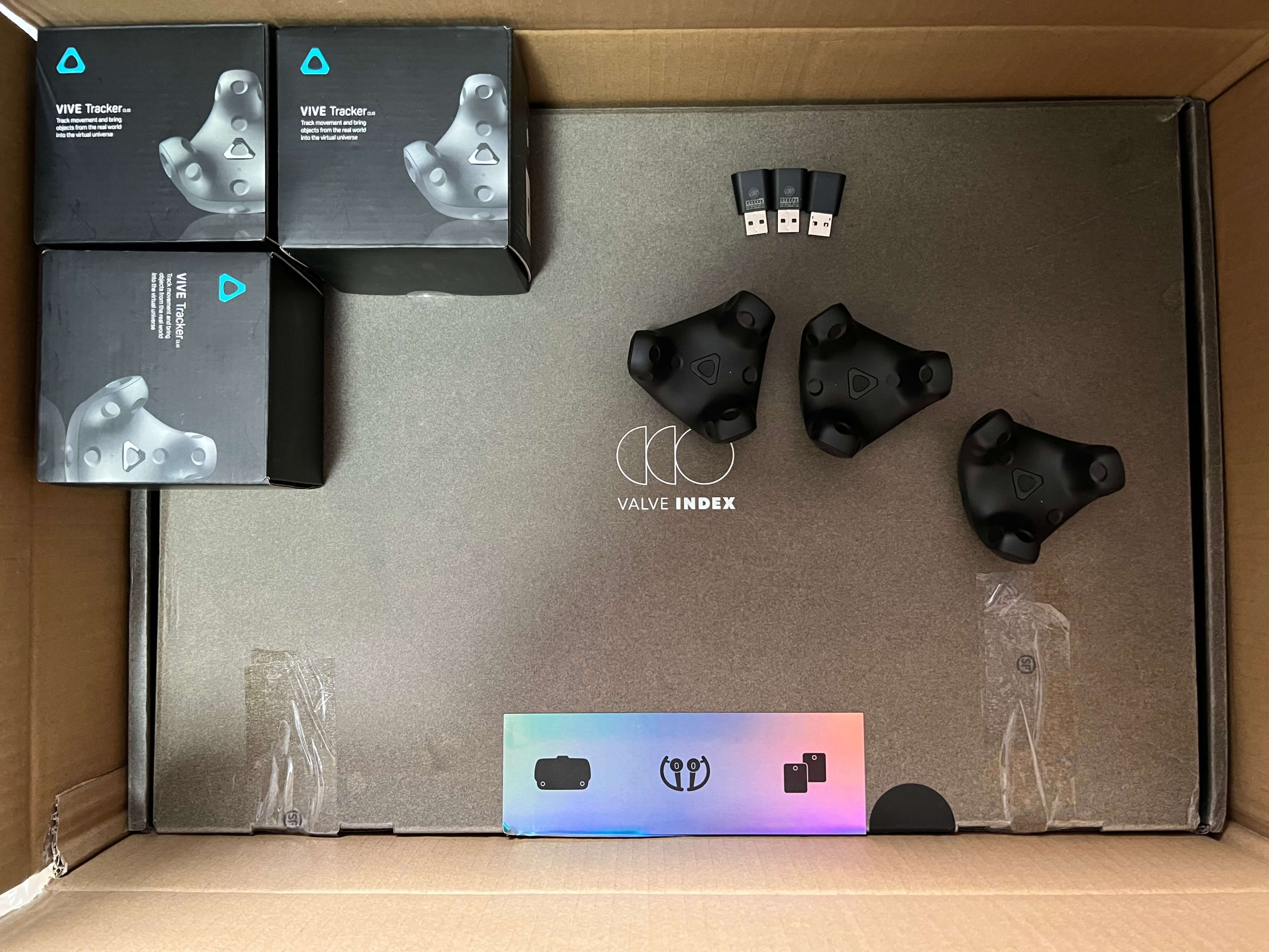 Valve Index + HTC Tracker 3.0 开箱记录！